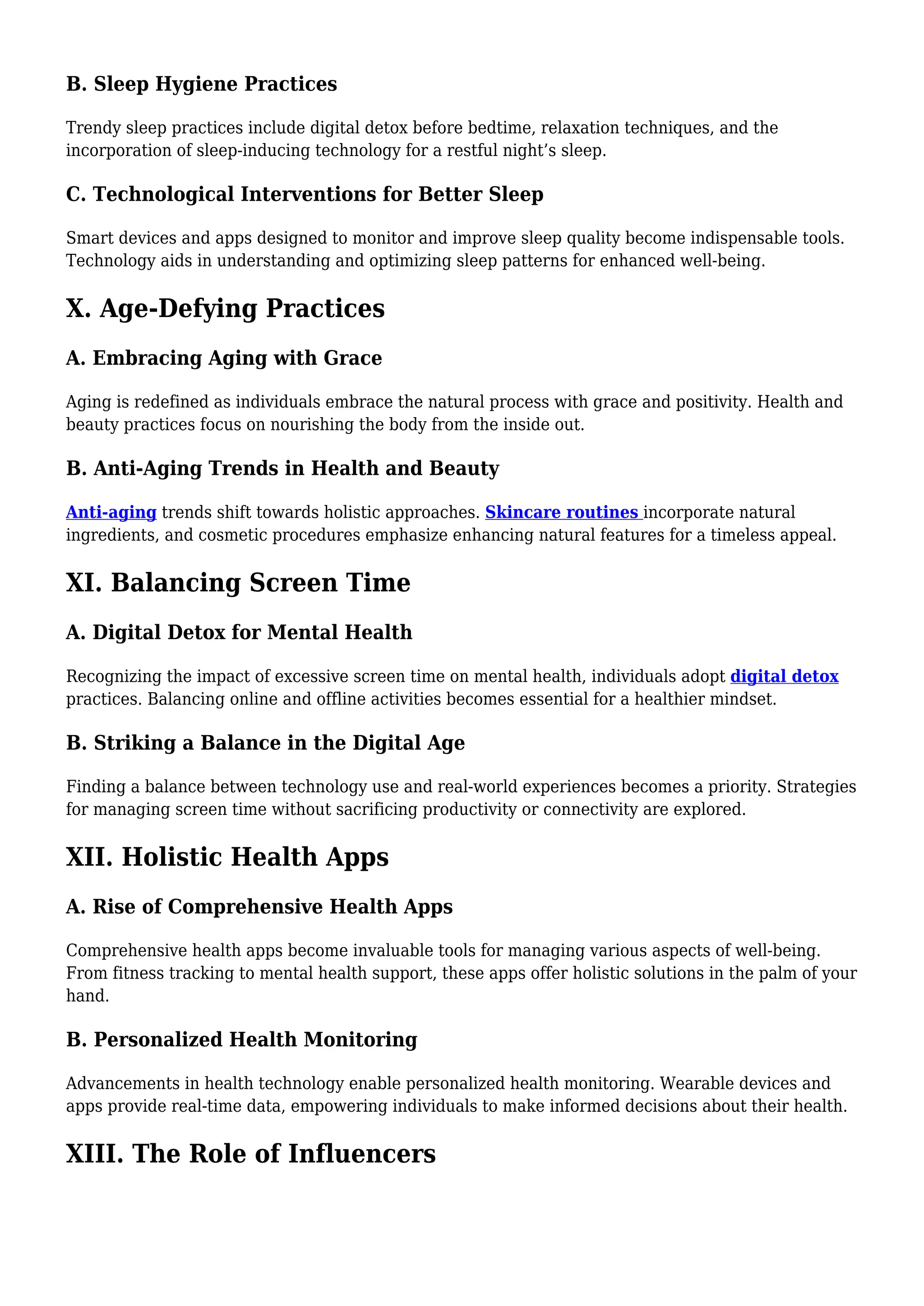 Trendy Healthy Lifestyle in 2024: Embracing the Future of Wellness | PDF