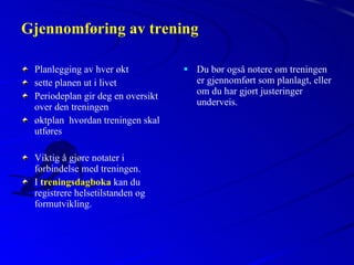 Treningsplanlegging vg2 | PPT