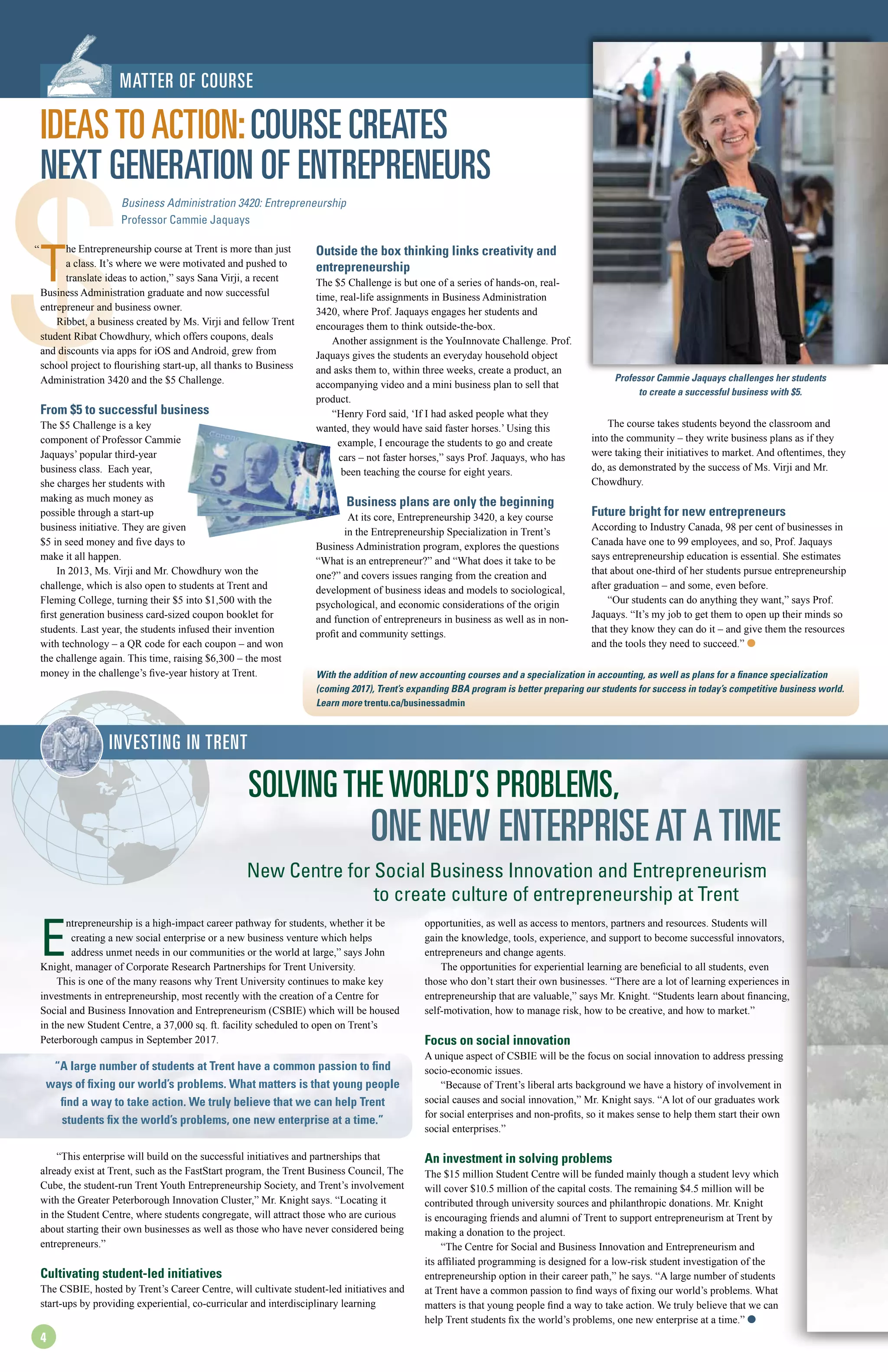 Trent university showcase fall 2015 | PDF