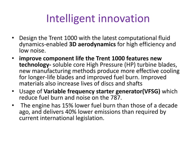 Trent 1000 presentation | PPTX