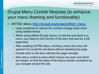 Theming Drupal Menus | PPT
