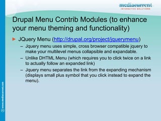 Theming Drupal Menus | PPT