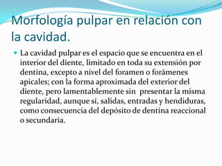 Trepanación y acceso a cámara pulpar | PPTX