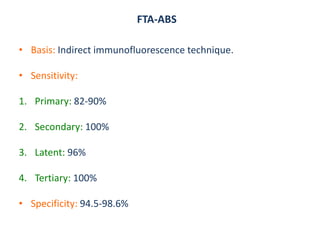 Treponemal Tests for Syphilis | PPTX