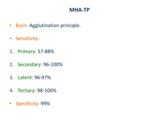 Treponemal Tests for Syphilis | PPTX