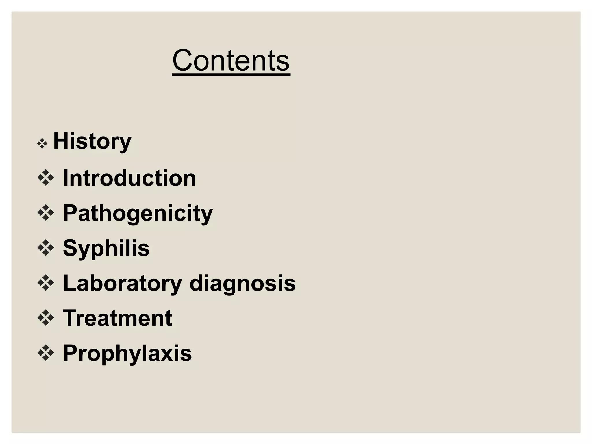 Treponema pallidum and syphilis | PPTX | Infectious Diseases | Diseases ...