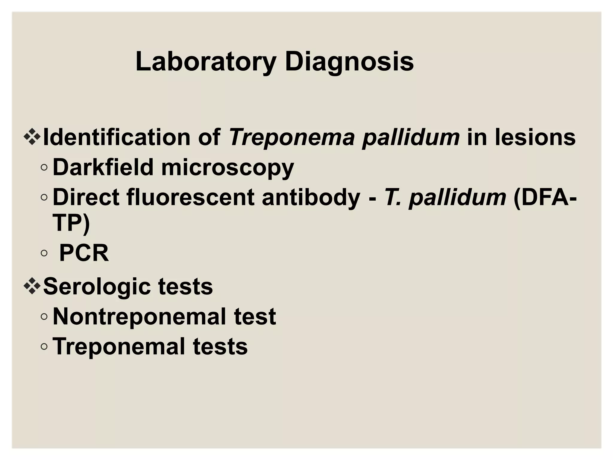 Treponema pallidum and syphilis | PPT