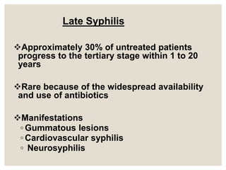 Treponema pallidum and syphilis | PPTX
