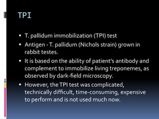 Treponema pallidum tutorial | PPTX