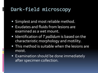 Dark Field Exam