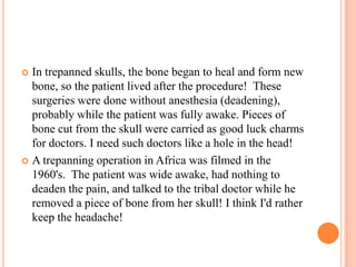 Treppanned skull | PPTX
