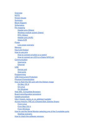 Arduino Tre reference | PDF