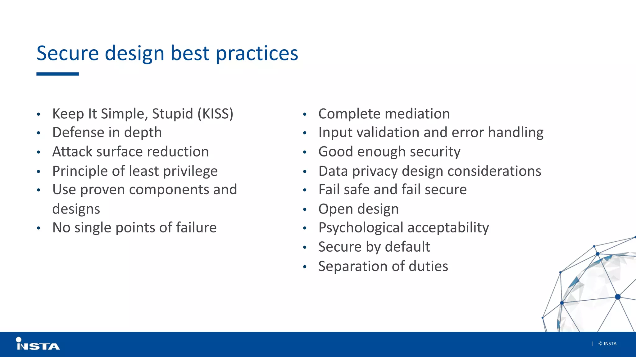 Secure Design Best Practices And Design Patterns Pdf Operating
