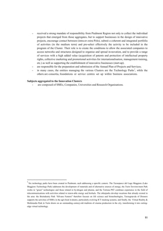 Piedmont Regional Innovation Clusters | PDF