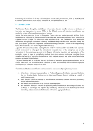 Piedmont Regional Innovation Clusters | PDF