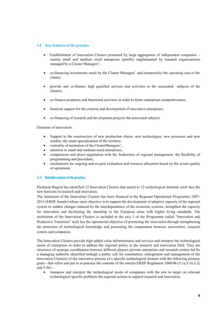Piedmont Regional Innovation Clusters | PDF
