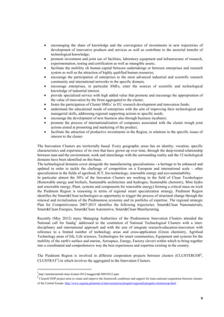 Piedmont Regional Innovation Clusters | PDF