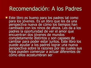 Tres metros sobre el cielo por cecilia serna | PPT