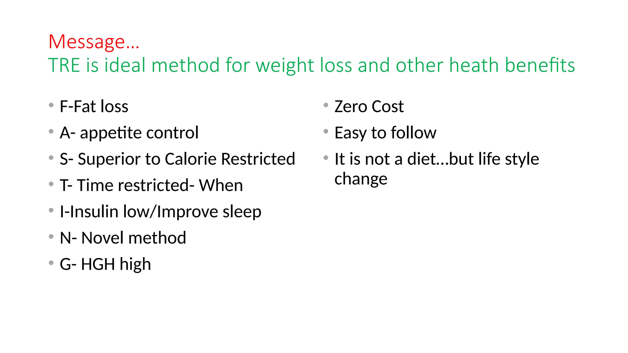TIME RESTRICTED EATING : GATEWAY TO SUSTAINABLE WEIGHT LOSS AND HEALTH.pptx