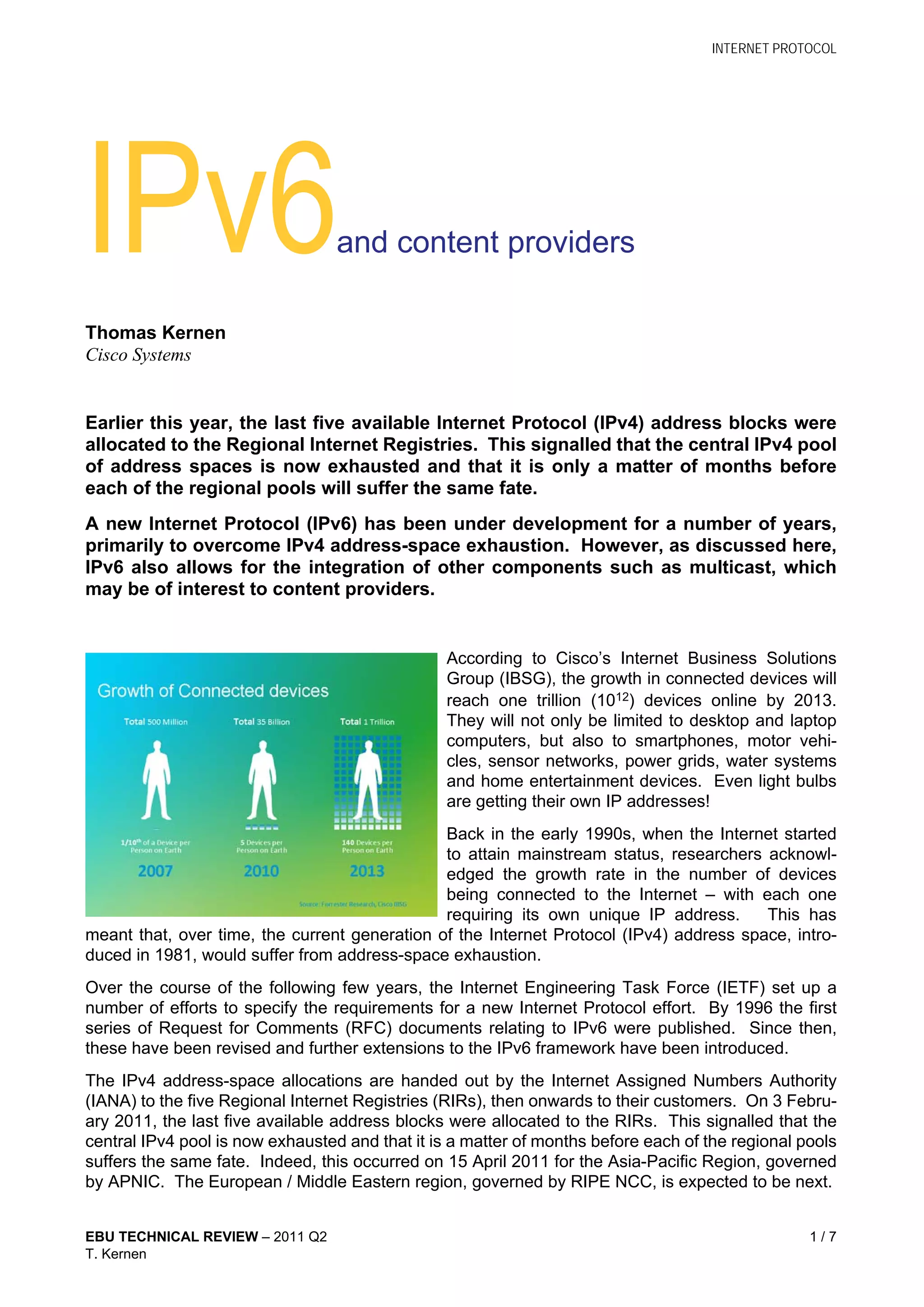IPv6 & Content Providers | PDF