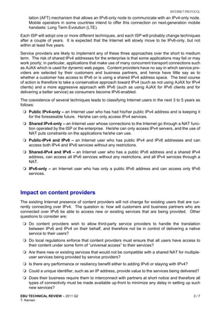 IPv6 & Content Providers | PDF