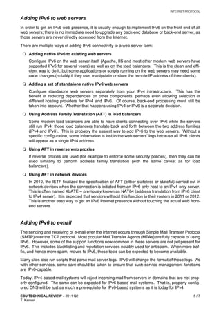 IPv6 & Content Providers | PDF