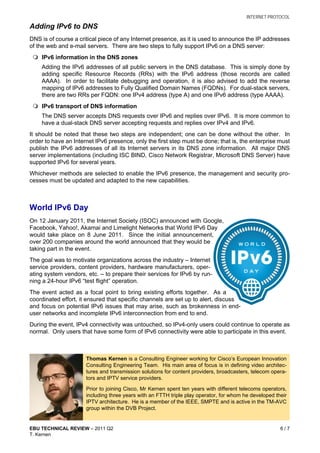 IPv6 & Content Providers | PDF