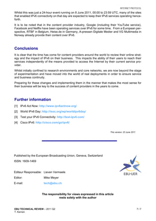 IPv6 & Content Providers | PDF