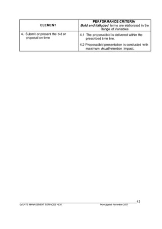 EVENTS MANAGEMENT SERVICES NC III | DOC