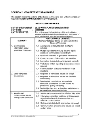EVENTS MANAGEMENT SERVICES NC III | DOC