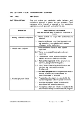 EVENTS MANAGEMENT SERVICES NC III | DOC