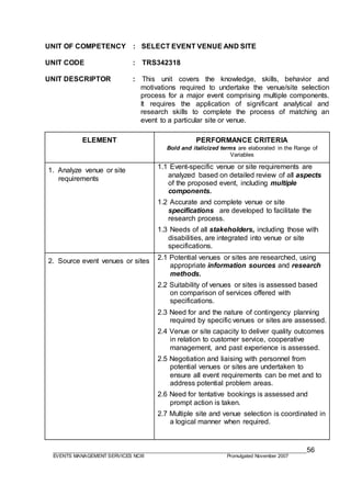 EVENTS MANAGEMENT SERVICES NC III | DOC