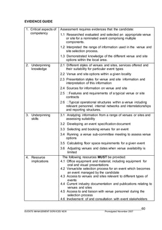 EVENTS MANAGEMENT SERVICES NC III | DOC