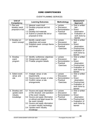 EVENTS MANAGEMENT SERVICES NC III | DOC
