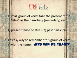 êTre verbs French | PPTX