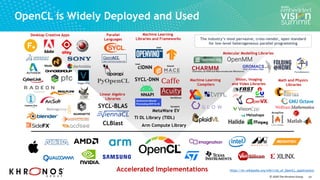 “Khronos Standard APIs for Accelerating Vision and Inferencing,” a ...