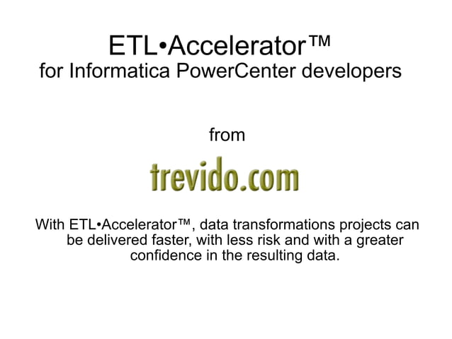 ETL•Accelerator | PPT