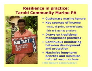 Ecosystem-based approaches to mitigation and adaptation at landscape and seascape scale: tools ...