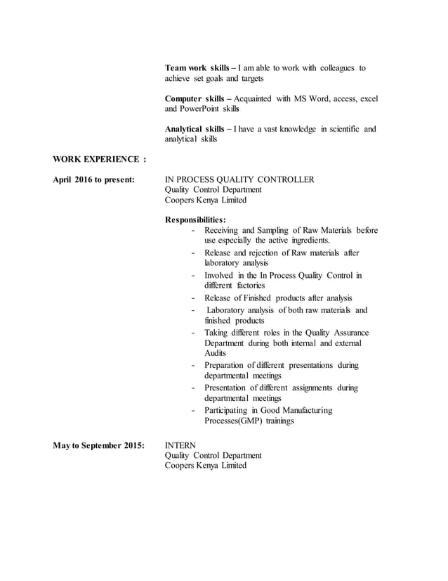 Trevor final cv2 | DOCX