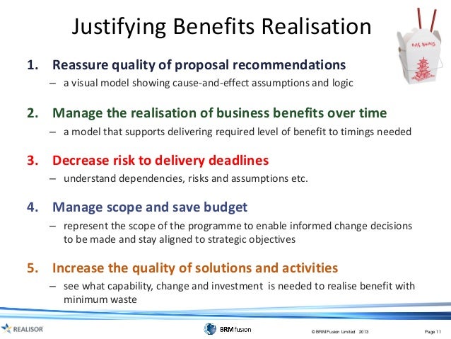 Benefits realization management - how to do it right - Wovex and Trev…