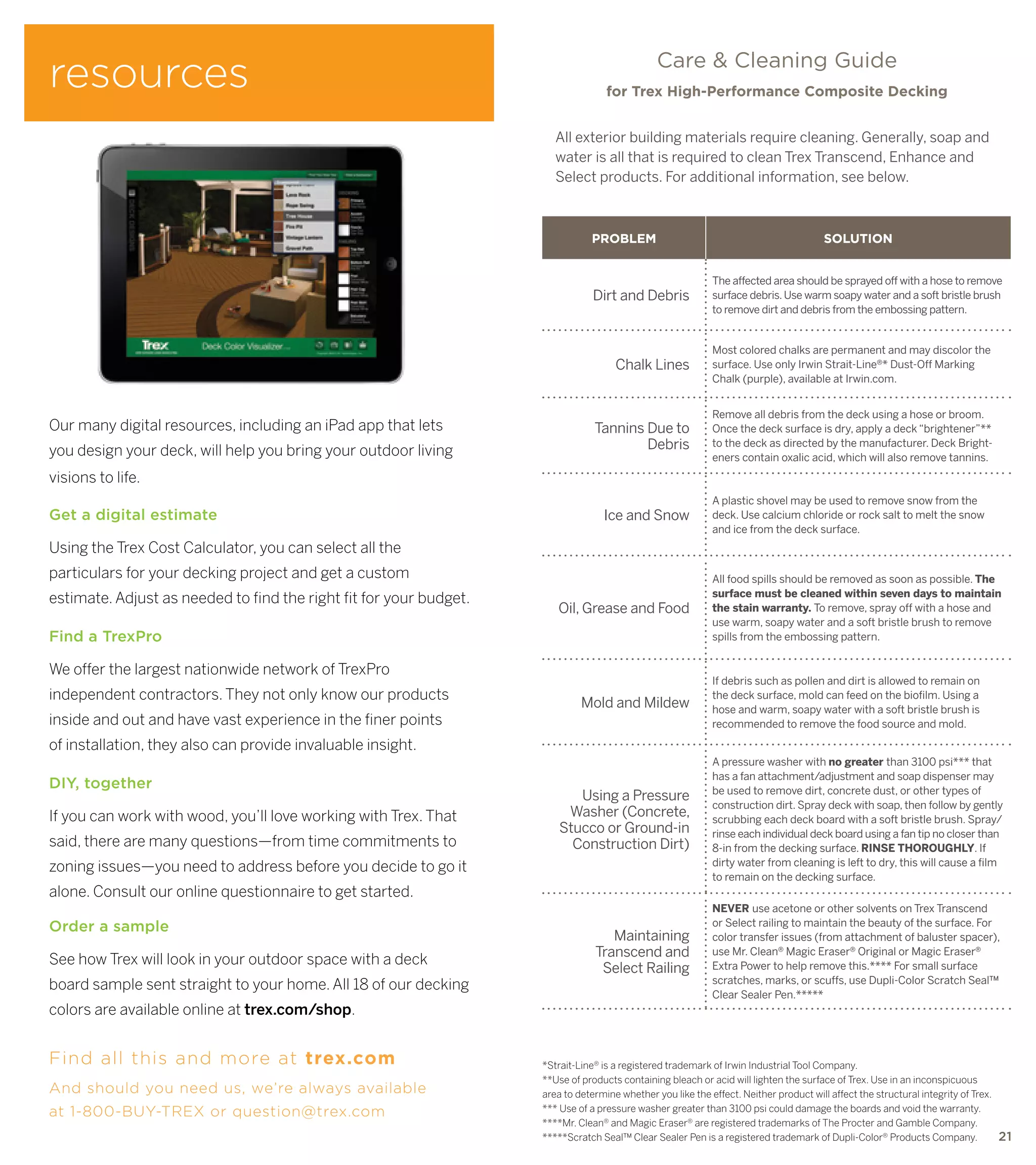 Trex consumer-brochurepdf | PDF