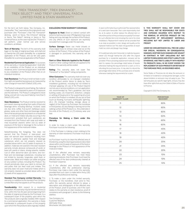 Trex consumer-brochurepdf | PDF