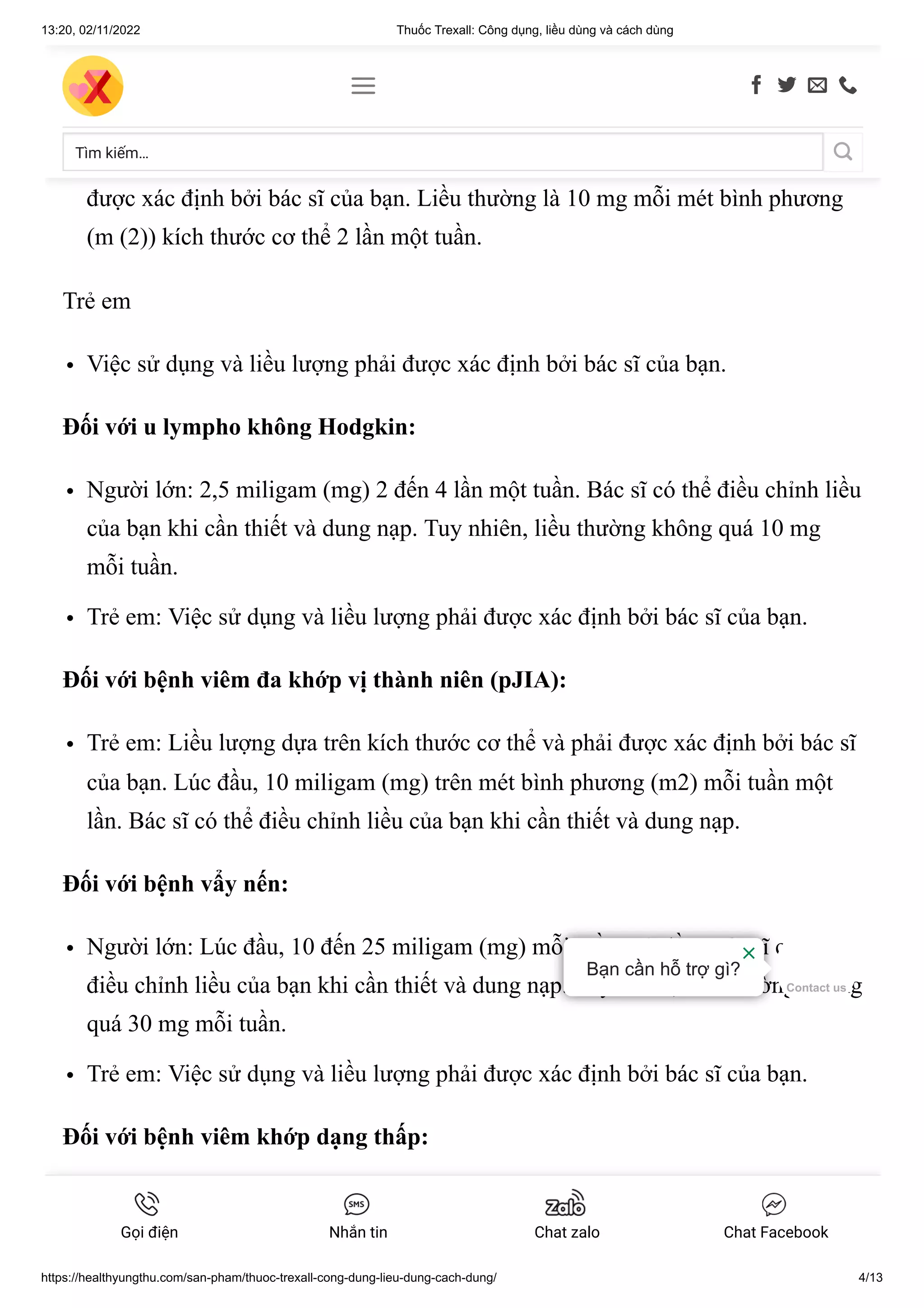 Trexall Thuoc dieu tri mot so loai ung thu.pdf