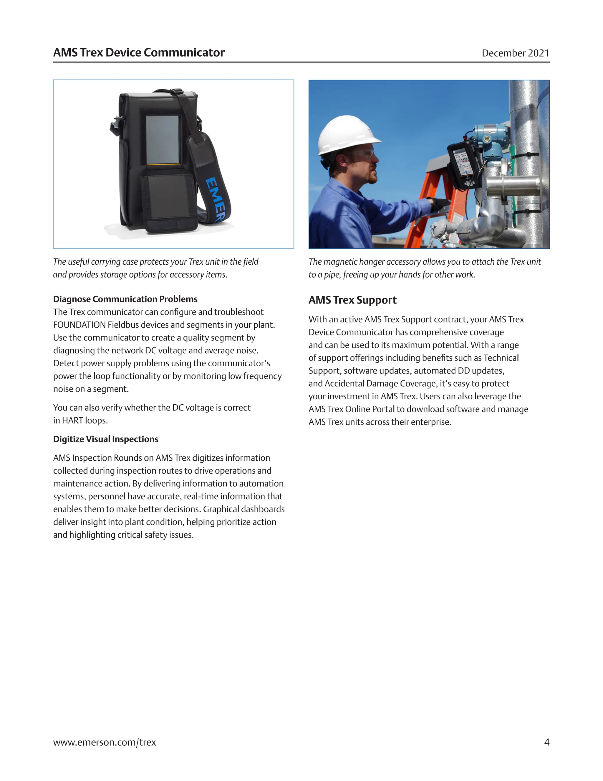 TREX field communicator Commission and validate devices faster | PDF