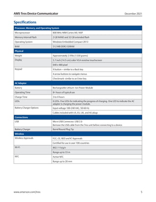 TREX field communicator Commission and validate devices faster | PDF