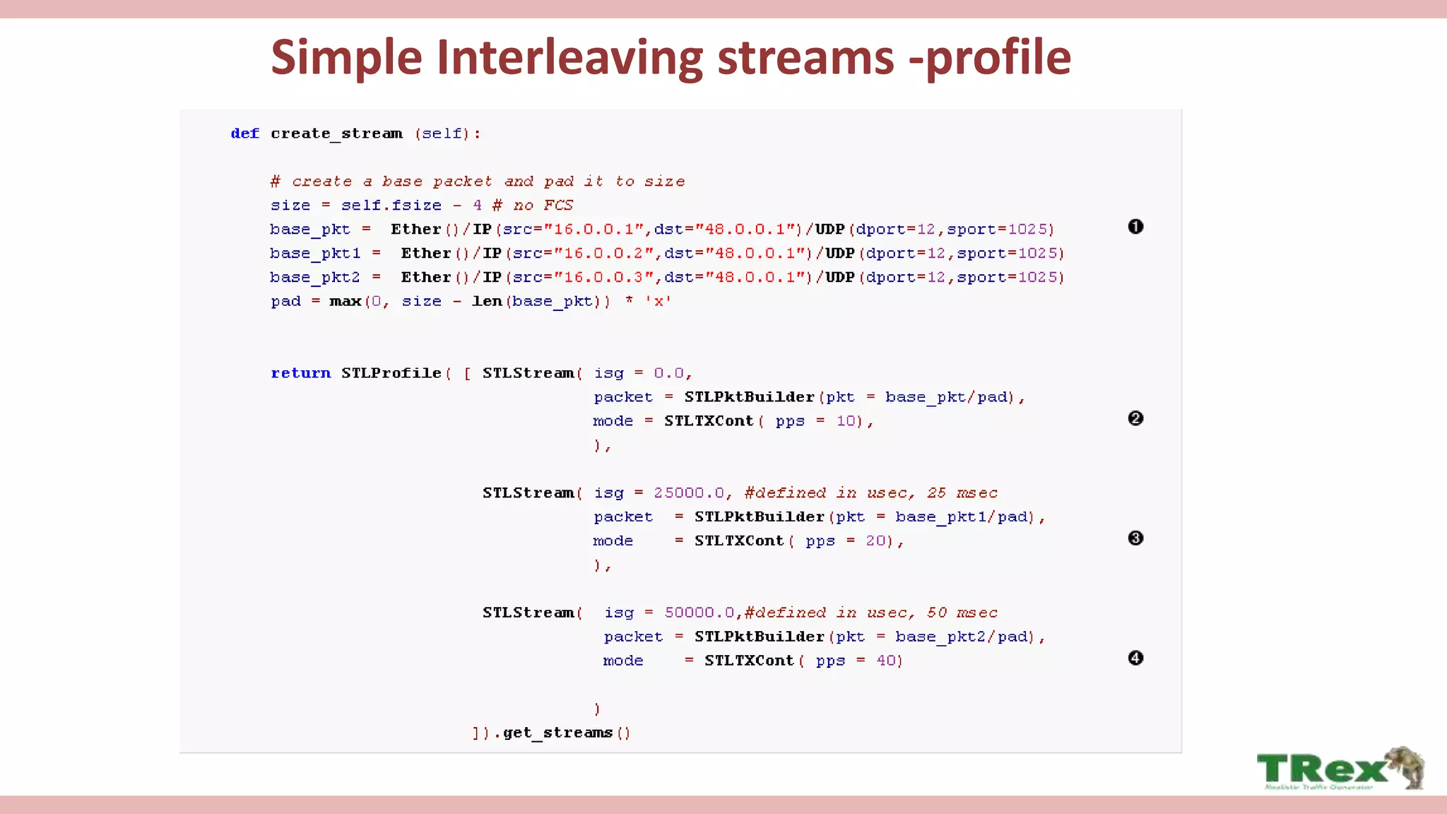 TRex Realistic Traffic Generator - Stateless support | PPTX