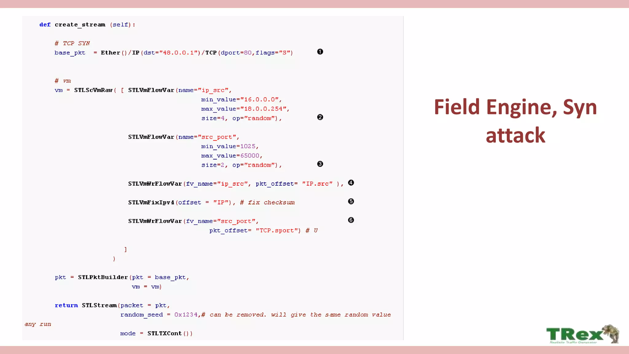 TRex Realistic Traffic Generator - Stateless support | PPTX