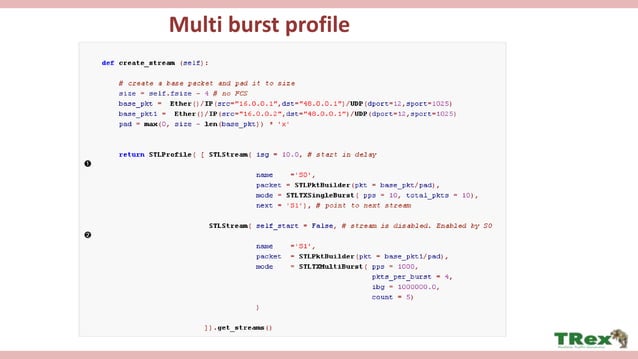 TRex Realistic Traffic Generator - Stateless support | PPTX