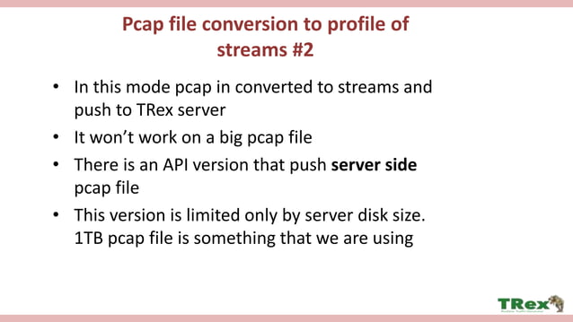 Trex Realistic Traffic Generator Stateless Support Pptx