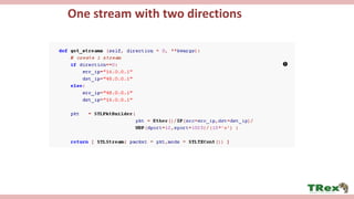 TRex Realistic Traffic Generator - Stateless support | PPTX